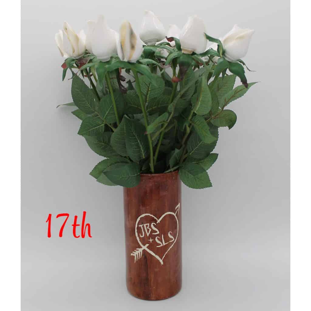 17th Anniversary Just Shell Roses